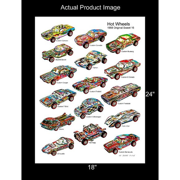 Wall Decor | Hot Wheels Sweet 16 Redline Car Racing Poster | Poshmark